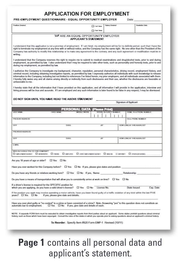 Application For Employment – Georgia Independent Automobile Dealers ...