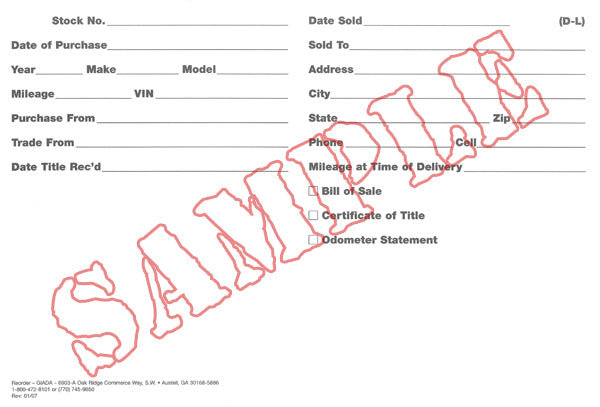 Deal Folder – Georgia Independent Automobile Dealers Association Store