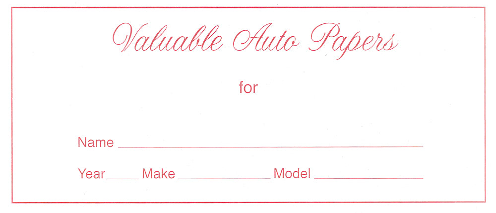 Valuable Papers Envelope – Georgia Independent Automobile Dealers ...